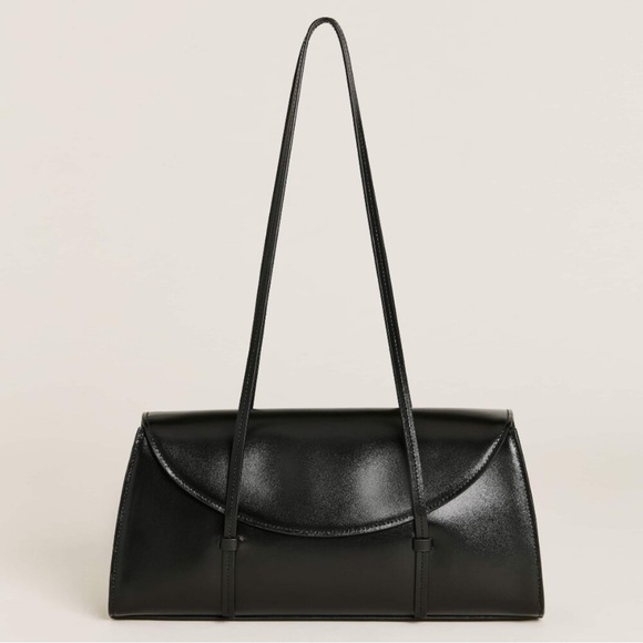 Reformation | Bags | Reformation Elena Shoulder Bag Black Leather ...